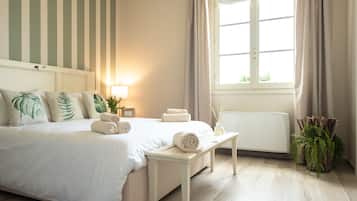 Quarto Duplo Superior (Stefano e Silvana) | Lençóis italianos Frette, roupa de alta qualidade, edredões de penas