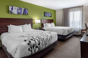 Quarto Standard, 2 camas queen-size, não fumadores | Cortinas/cortinados opacos, ferro/tábua de engomar 