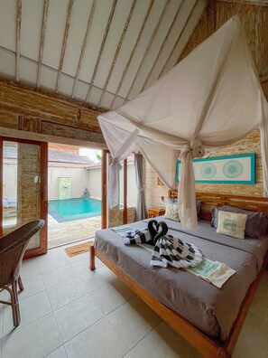 Villa, 2 quartos | 2 quartos, minibar, cofre no quarto, secretária 