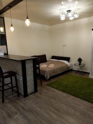 Apartamento | Ferros/tábuas de passar roupa, Wi-Fi de cortesia, roupa de cama