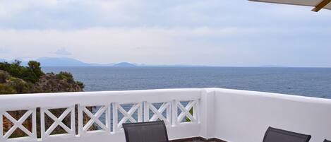 Vila família, vista para o mar | Terraço/pátio