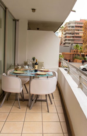Apartamento de Luxo, 1 quarto, Vista para a cidade | Varanda