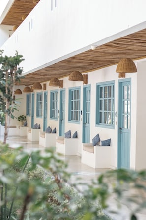 Quarto Twin | Terraço/pátio interior