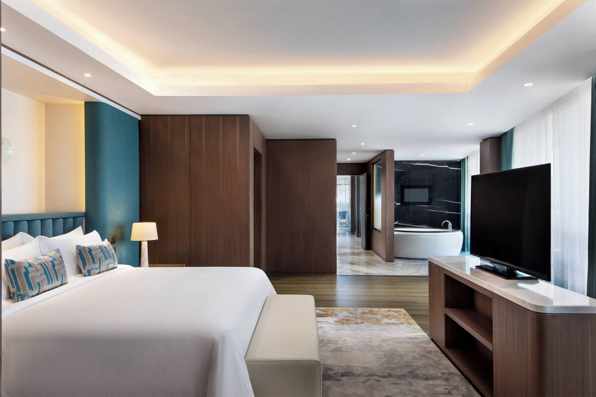 Suite Royal, 1 quarto | Roupa de alta qualidade, camas de colchão Select Comfort, minibar 