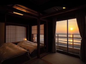 Quarto Twin Tradicional, não fumadores (Japanese-Style) | Roupa de alta qualidade, cofre no quarto, ferro/tábua de engomar