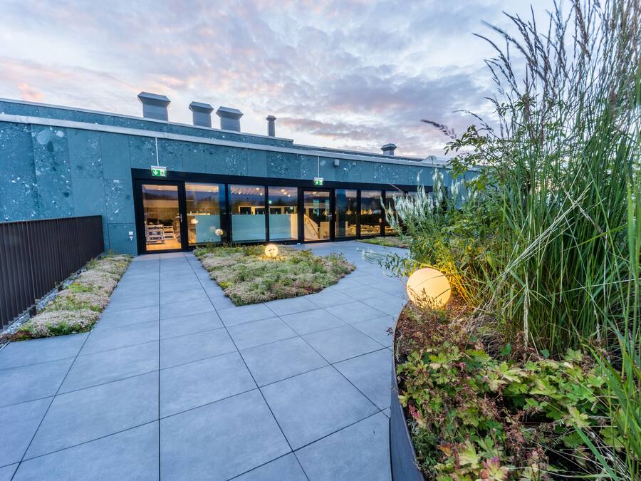 Terraço no piso superior