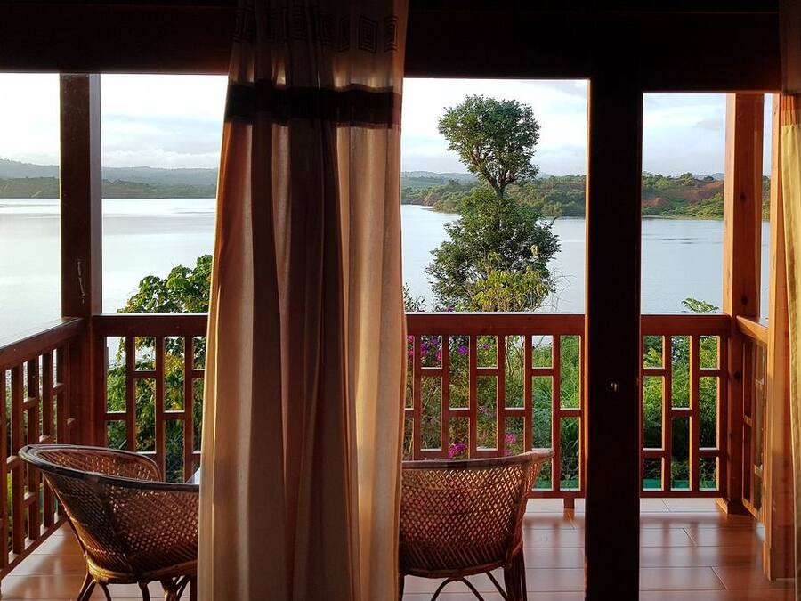 Villa Lua de Mel, 1 quarto, frigorífico, vista para o lago | Vista do quarto