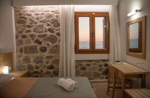 Quarto casal luxo, vista para o mar | Vista para praia/oceano