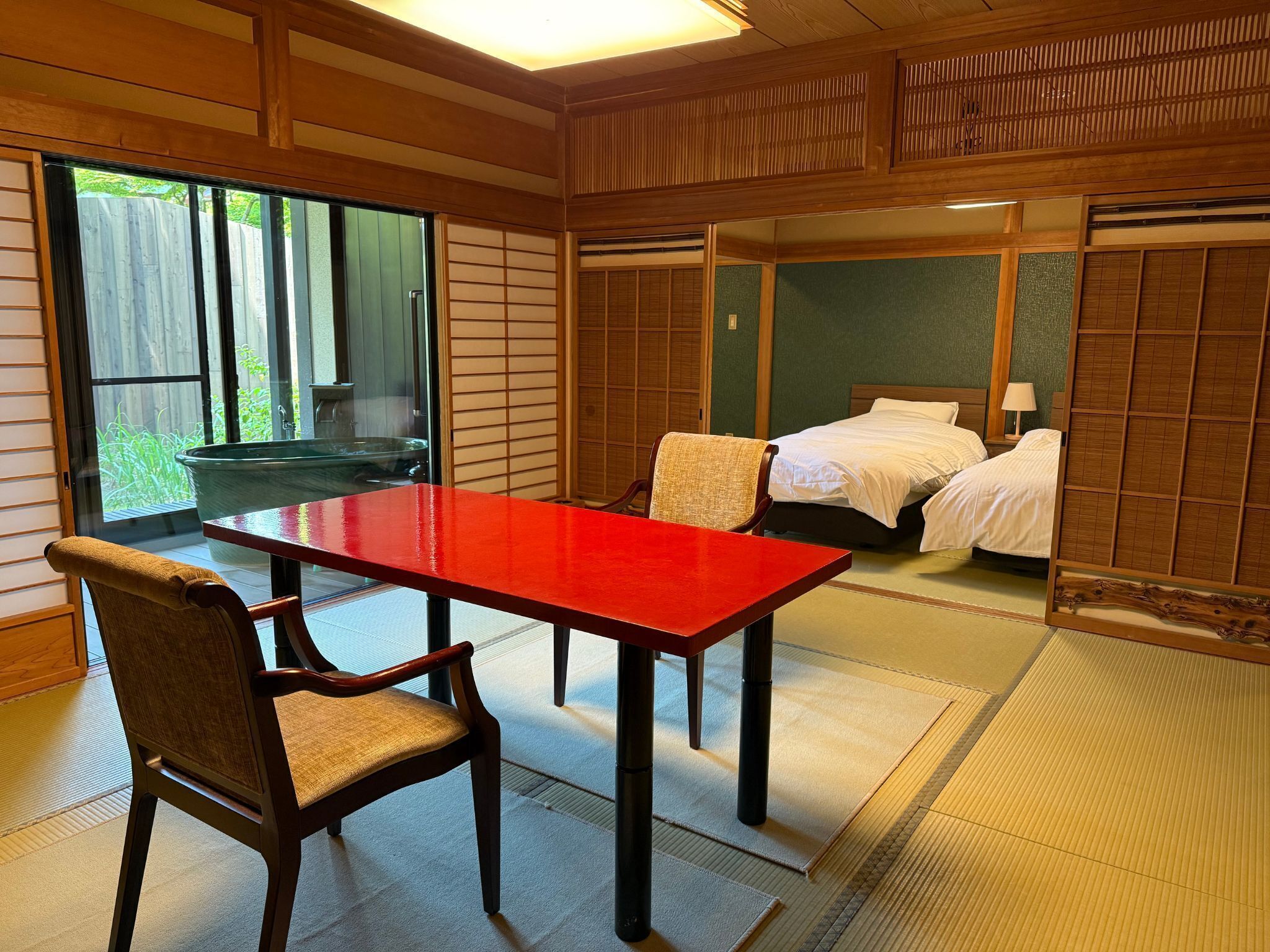 Quarto luxo, para não fumantes (Japanese Style,KUTSUROGI NO MA,For 9) | Cofres nos quartos, cortinas blackout, ferros/tábuas de passar roupa