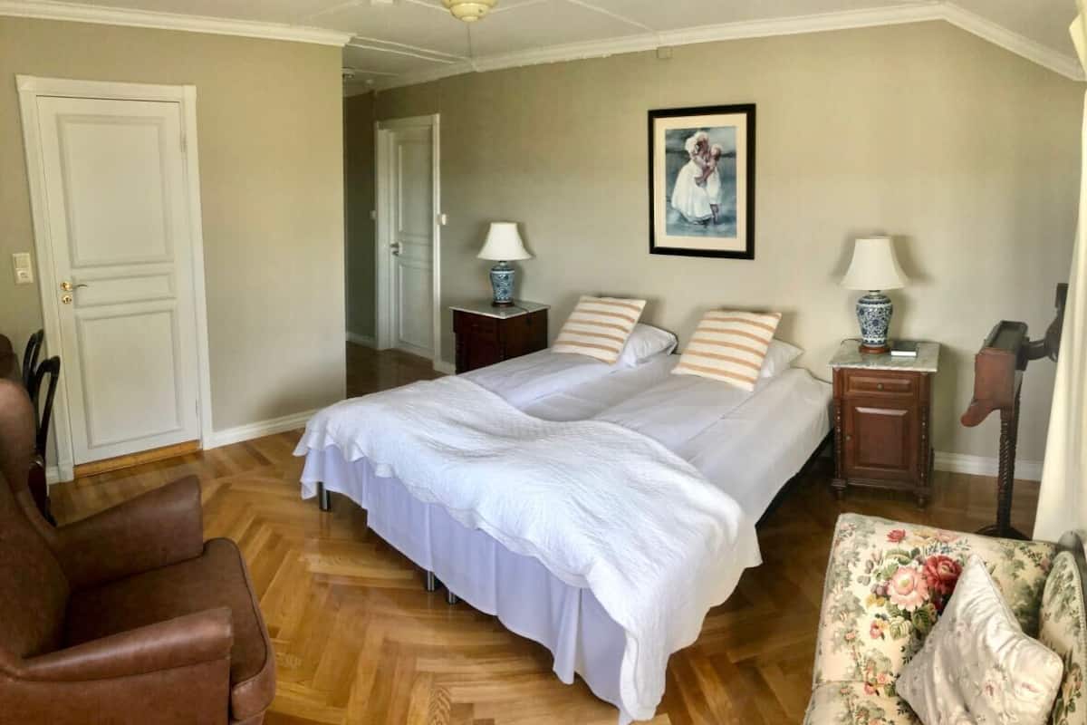 Quarto Duplo, vista para o mar | Berços/camas para crianças, Wi-fi grátis, roupa de cama fornecida