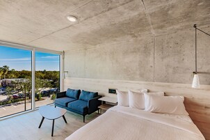 Estúdio Design, 1 cama king-size, não fumadores | Cofre no quarto, secretária 