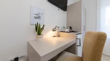 Quarto casal ou duplo superior | 1 quarto, cofres nos quartos, escrivaninha, quartos à prova de som