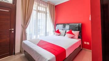 Quarto Duplo Deluxe | Secretária, Wi-fi grátis, roupa de cama fornecida