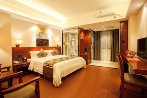 Quarto Duplo Elite | Minibar, cortinas/cortinados opacos, camas desdobráveis, Wi-fi grátis