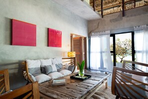 Vila superluxo, 6 quartos, piscina particular, de frente para a praia | Área de estar