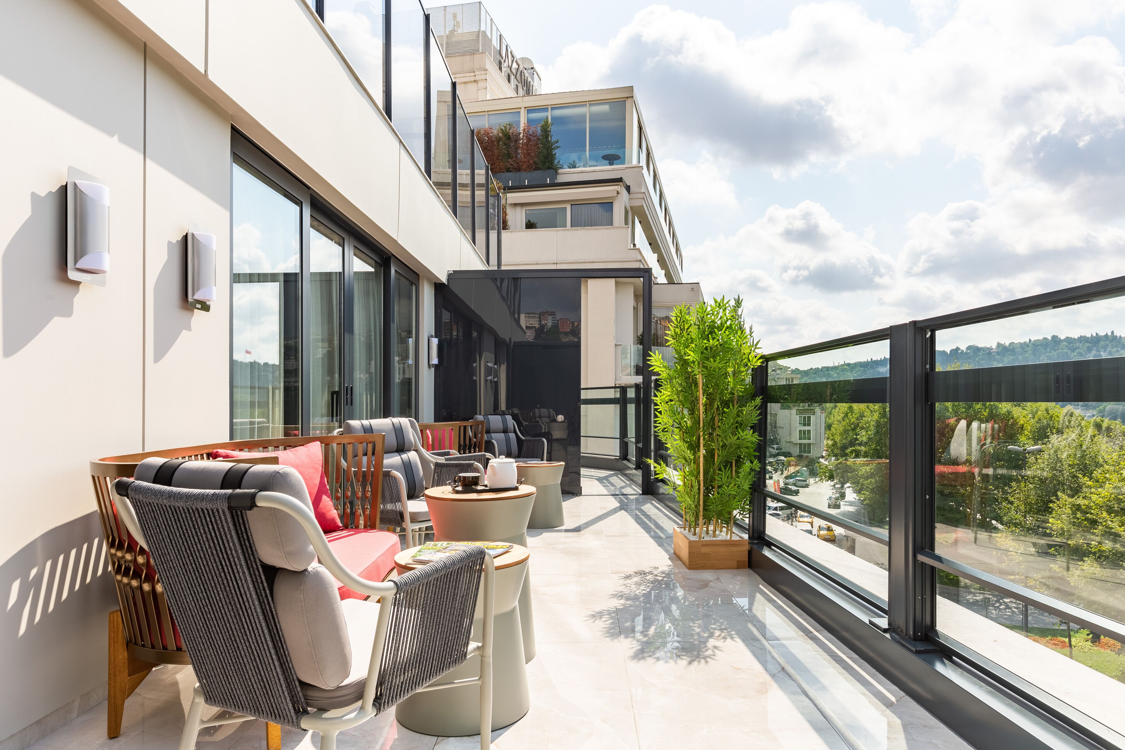 Vista para a cidade desde o alojamento