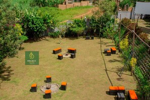 Área externa para banquete