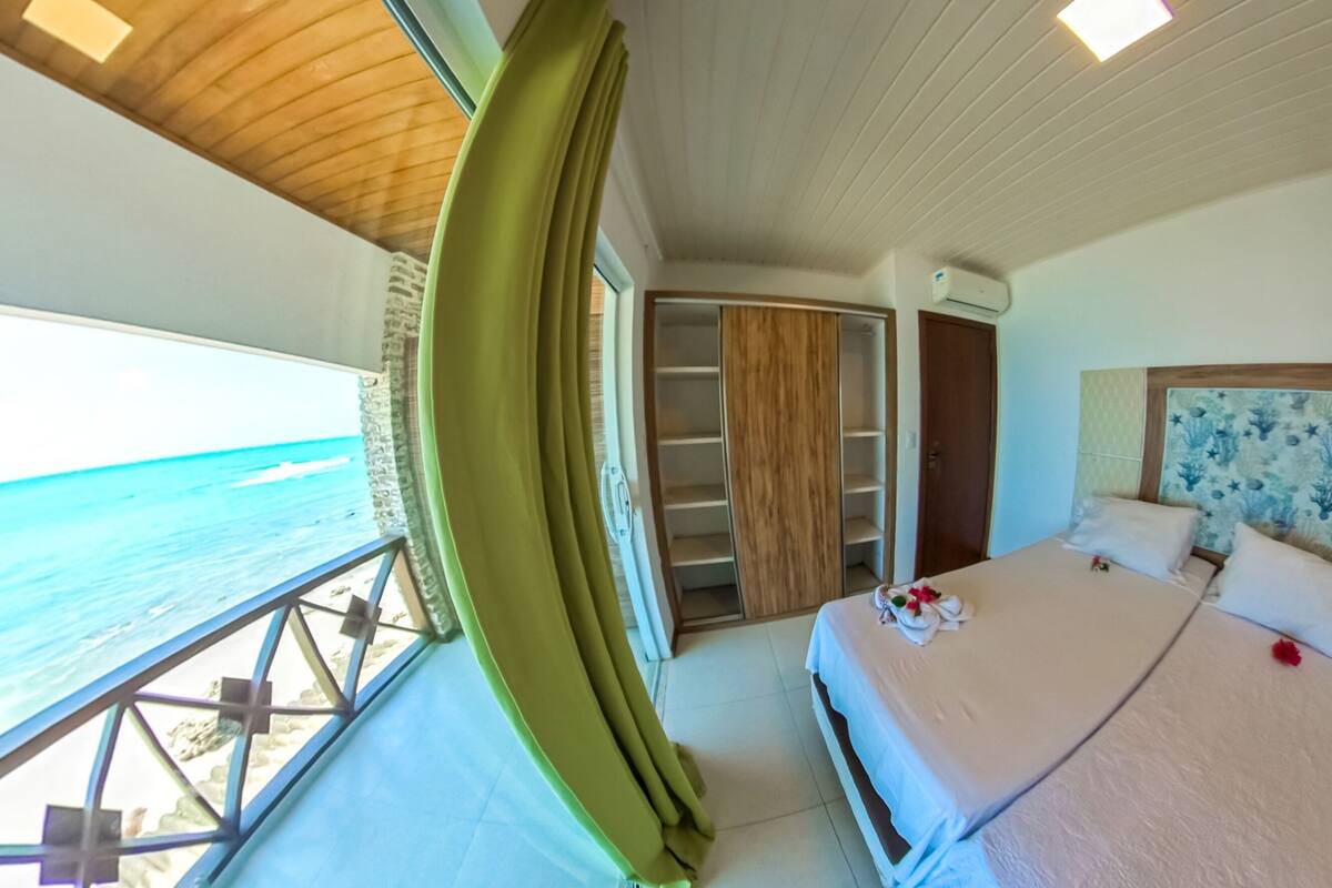 Suite Mar Triplo | 1 quarto, cortinas blackout, Wi-Fi de cortesia, roupa de cama
