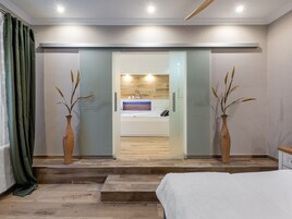 Suíte estúdio luxo | Individualmente decorados, individualmente mobiliados, escrivaninha