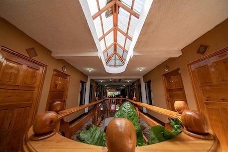 Pormenores do interior. Hotel Posada de Papa Miro