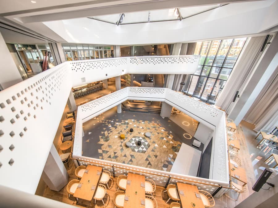 Vista para a cidade desde o alojamento