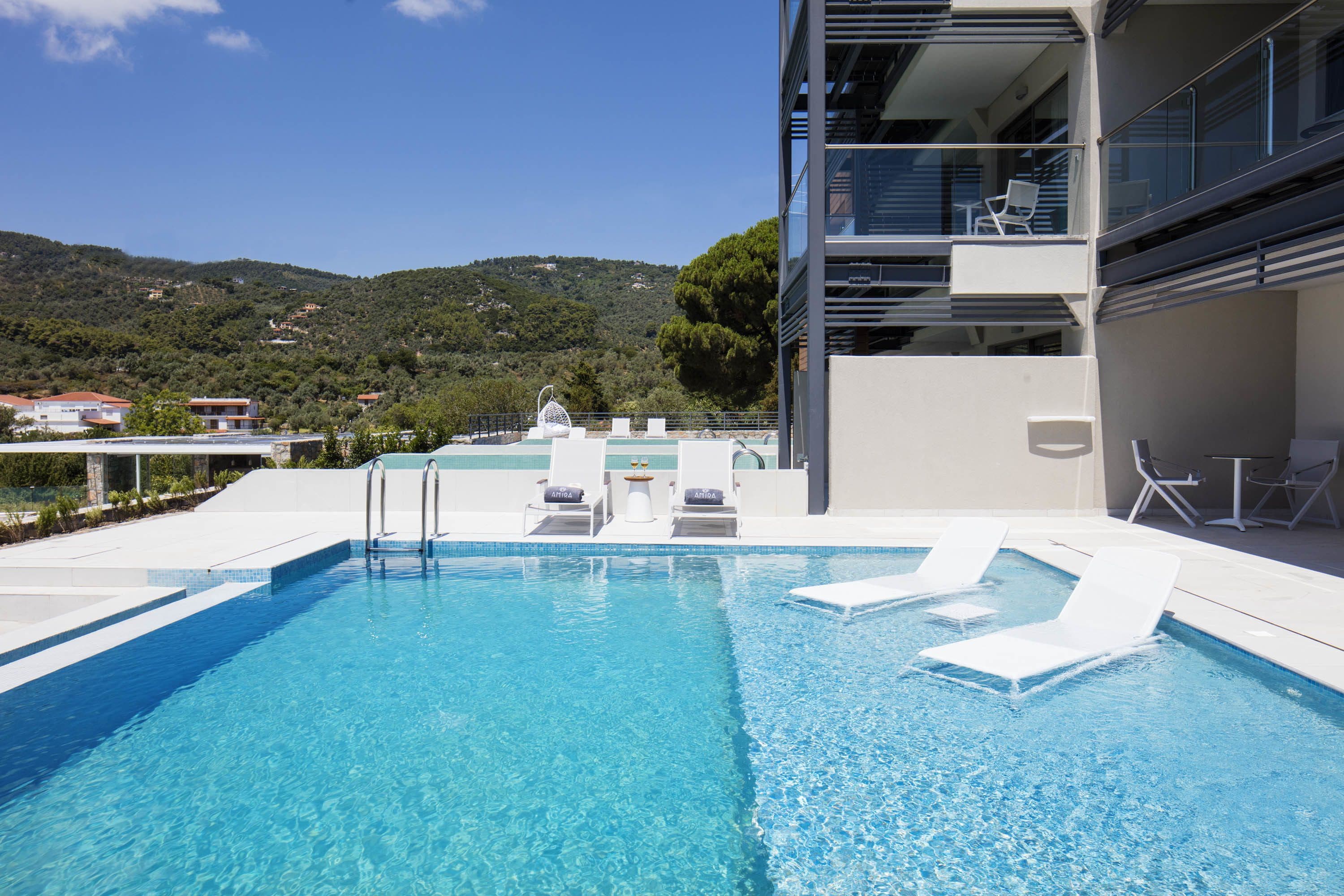 Quarto casal premium, piscina particular | Piscina particular