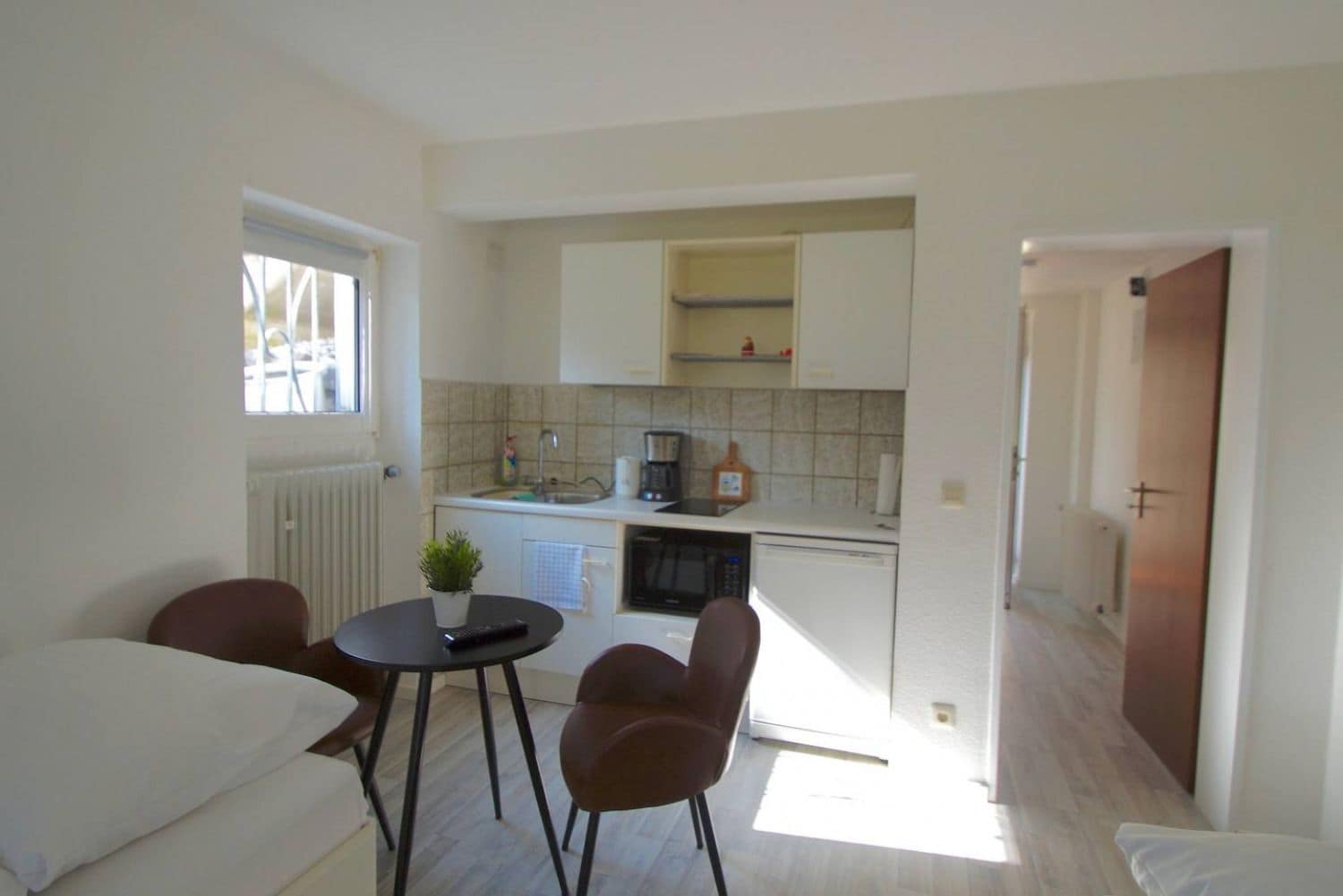 Estúdio (GL3) | Cozinha privada | Cafeteira/chaleira, chaleira elétrica