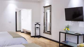 Suíte júnior | 1 quarto, roupas de cama de algodão egípcio, roupas de cama premium