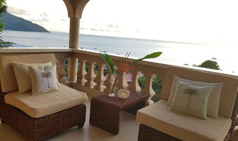 Quarto casal luxo, vista para o mar | Terraço/pátio