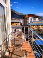 Quarto casal ou duplo luxo | Terraço/pátio
