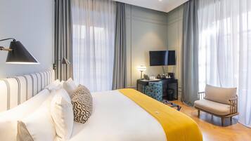Quarto Duplo ou Twin | Edredões de penas, minibar, cofre no quarto, secretária