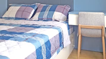 Apartamento Deluxe | 2 quartos, cofre no quarto, secretária
