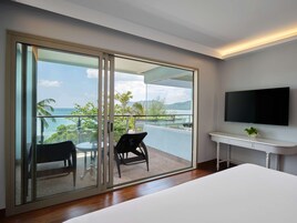 Suíte luxo, 1 quarto, vista para o mar | Vista do quarto