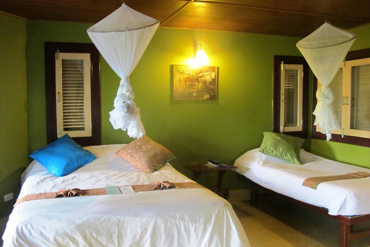Quarto Superior | Minibar, cofre no quarto, secretária, cortinas/cortinados opacos
