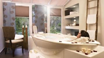 Área de tratamento exterior, tratamentos corporais, aromaterapia