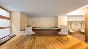 Sala(s) para tratamentos a casais, sauna, banho turco, hammam