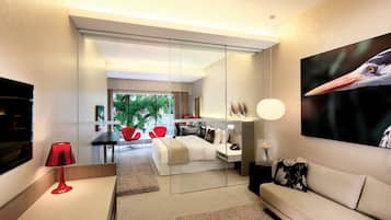 Suite Executiva | 1 quarto, cofre no quarto, secretária, cortinas/cortinados opacos
