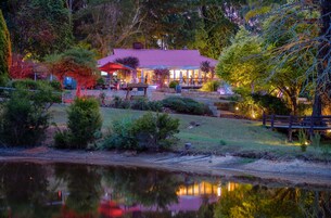 Pequenos-almoços, almoços, jantares servidos, com vista para o jardim 