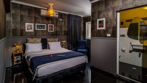 Quarto Duplo Cidade | Cofre no quarto, secretária 