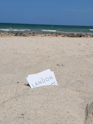 Perto da praia, toalhas de praia 