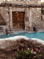 Piscina no piso superior