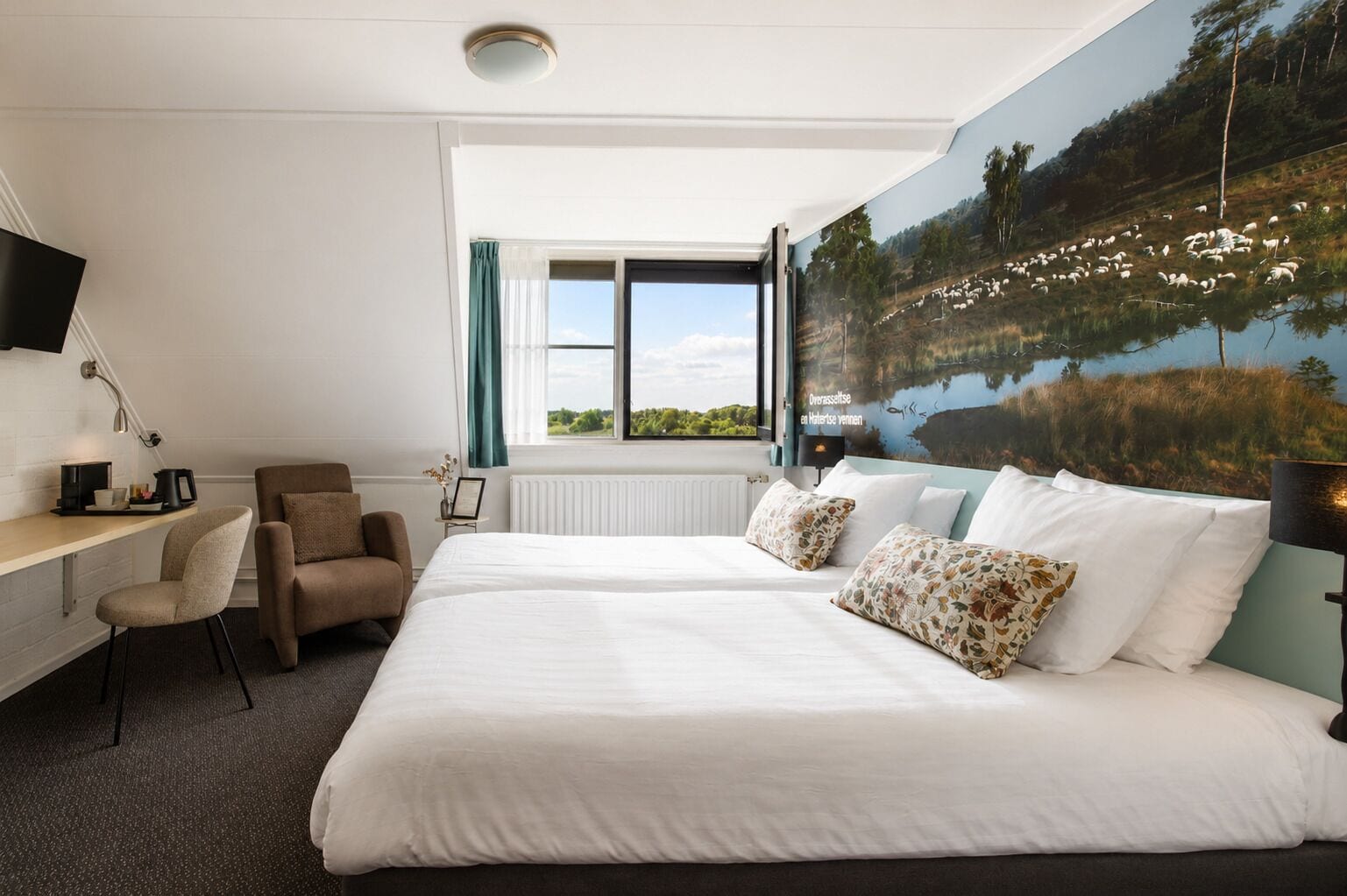 Quarto casal standard, vista para o jardim | Cortinas blackout, quartos à prova de som, berços (sobretaxa)