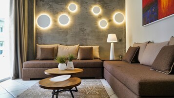 Quarto família | Área de estar | Smart TV 40 polegadas com canais via satélite, TV