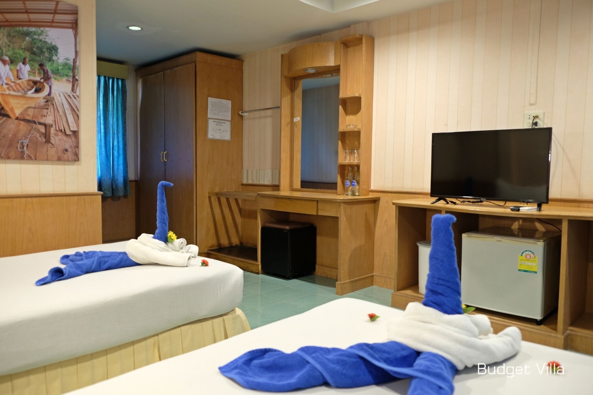 Budget Villa | Minibar, cofre no quarto, cortinas/cortinados opacos, Wi-fi grátis 