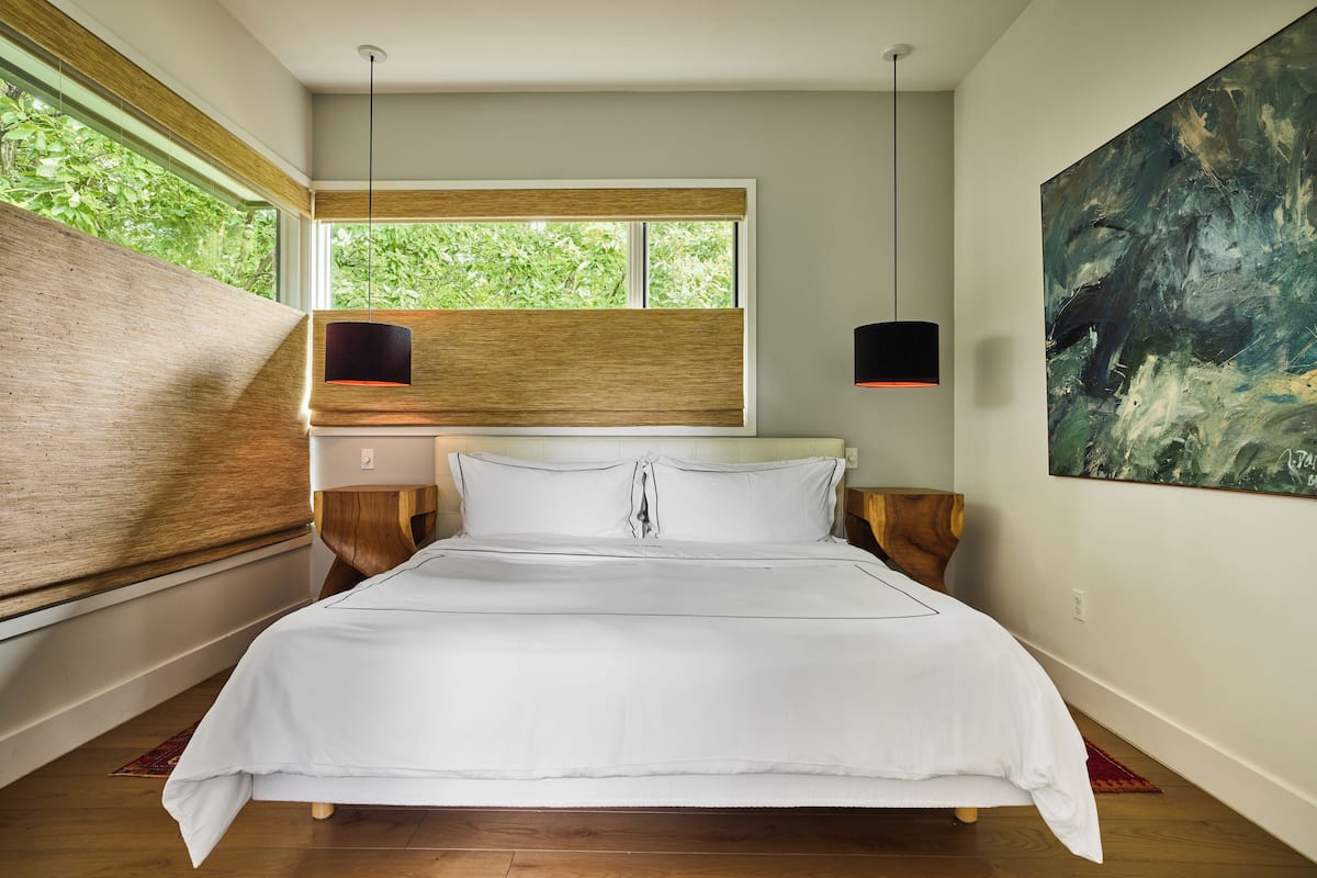 Bungalow, 1 cama king-size, junto à piscina | Lençóis de algodão egípcio, roupa de alta qualidade