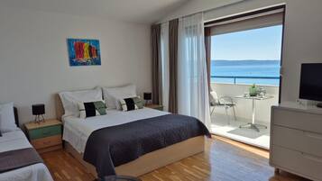 Apartamento Standard, 1 quarto, vista para o mar | Ferro/tábua de engomar, Wi-fi grátis, com decoração personalizada