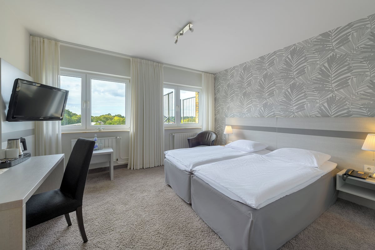 Quarto família | Camas com colchões pillow-top, ferros/tábuas de passar roupa