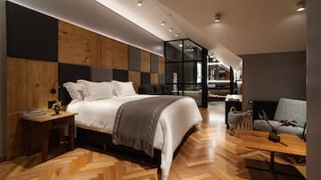 Suíte Pinha | Roupa hipoalergénica, minibar, cofre no quarto