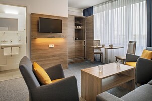 Apartamento | Cozinha privada | Geladeira, cafeteira/chaleira, chaleira elétrica
