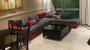 Apartamento, 1 quarto | Sala de estar